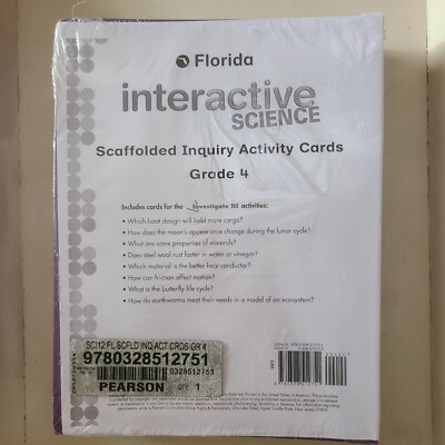 INTERACTIVE SCIENCE- SCAFFOLDED INQUIRY ACTIVITY CARDS ~ GR 3 & 4- NEW ...