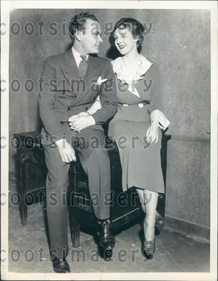 1935 Jean Harding Daughter of Cartoonist Nelson Weds Actor E Woods ...
