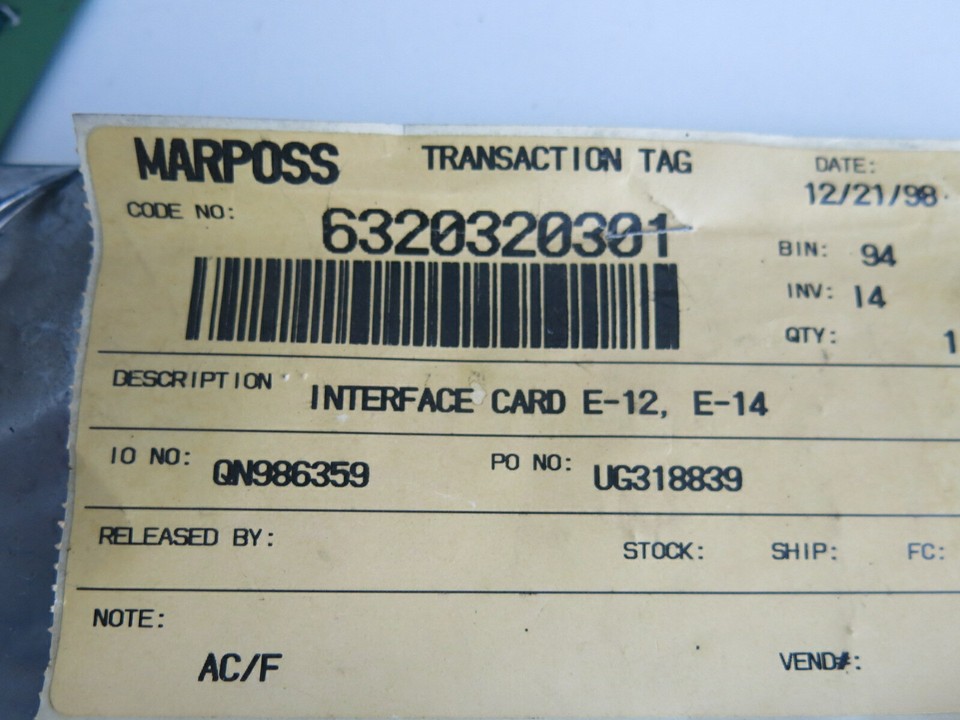 MARPOSS 6320320301 CONTROL BOARD | eBay