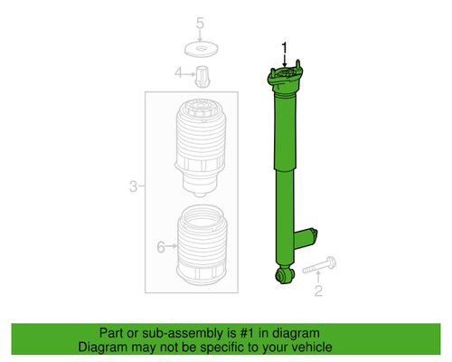 Mercedes Benz E350 E550 E63 AMG Rear Passenger Right Shock Absorber ...