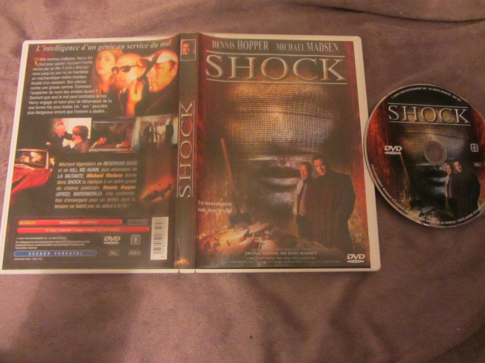 Shock de John Sjogren avec Dennis Hopper, DVD, Thriller | eBay