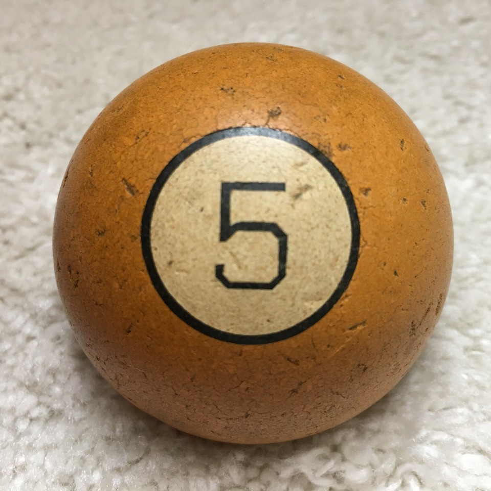 #5 Pool Ball. Antique, Vintage And Current Style Balls. Many To Choose ...