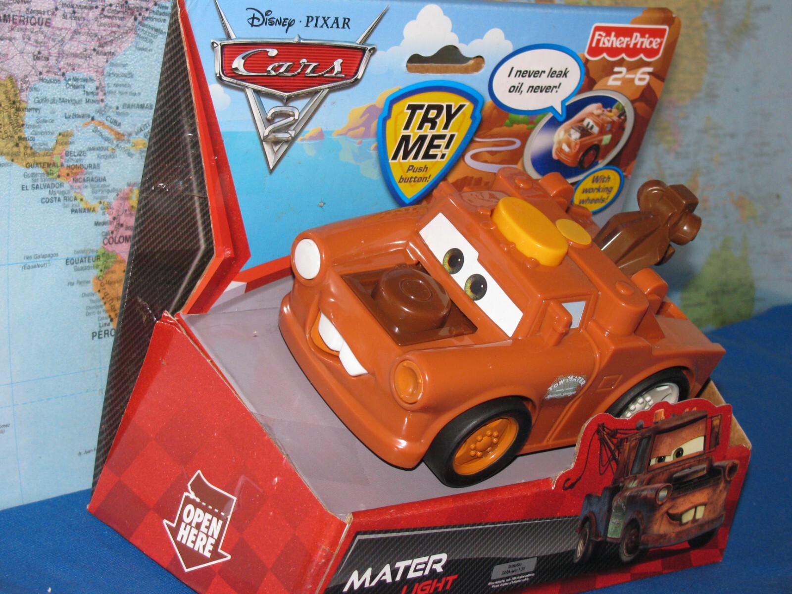 Disney Pixar Cars 2 Fisher Talking Mater Light Flashlight for sale ...