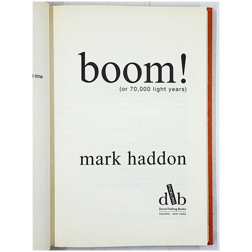 Boom! by Mark Haddon (First Edition, 2010, Hardcover) | eBay