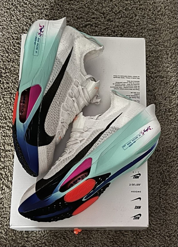 Size 8.5M - Nike Air Zoom Alphafly Next% 3 White Hyper Turq Concord ...