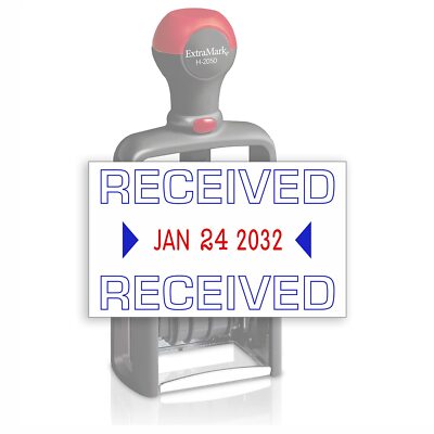 Heavy Duty Office Date Stamp with Received - Self Inking Dater - A ...