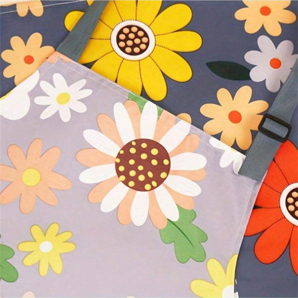 FLORAL KITCHEN APRON CHEFS CATERING WHOLESALE COOKING BBQ BUTCHER CRAFT ...