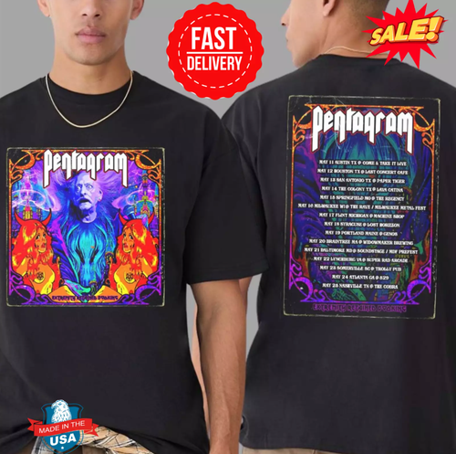 Pentagram Band US Tour 2025 Start In Austin TX On May 11 T-shirt, size ...
