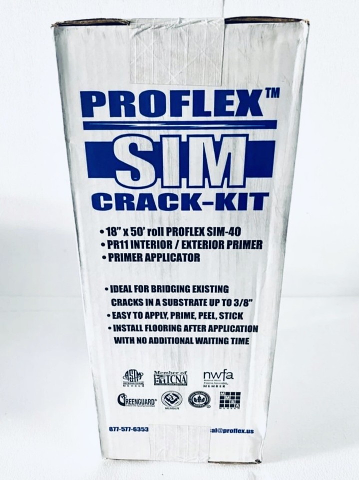 New Proflex 18"x50' Roll 40 mil Underlayment -Tile, Stone, Brick & Wood ...