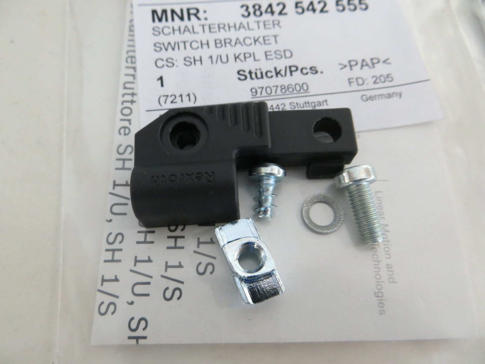 Bosch+Rexroth+3+842+542+555+Sensor+Switch+Bracket+3842542555 for sale ...