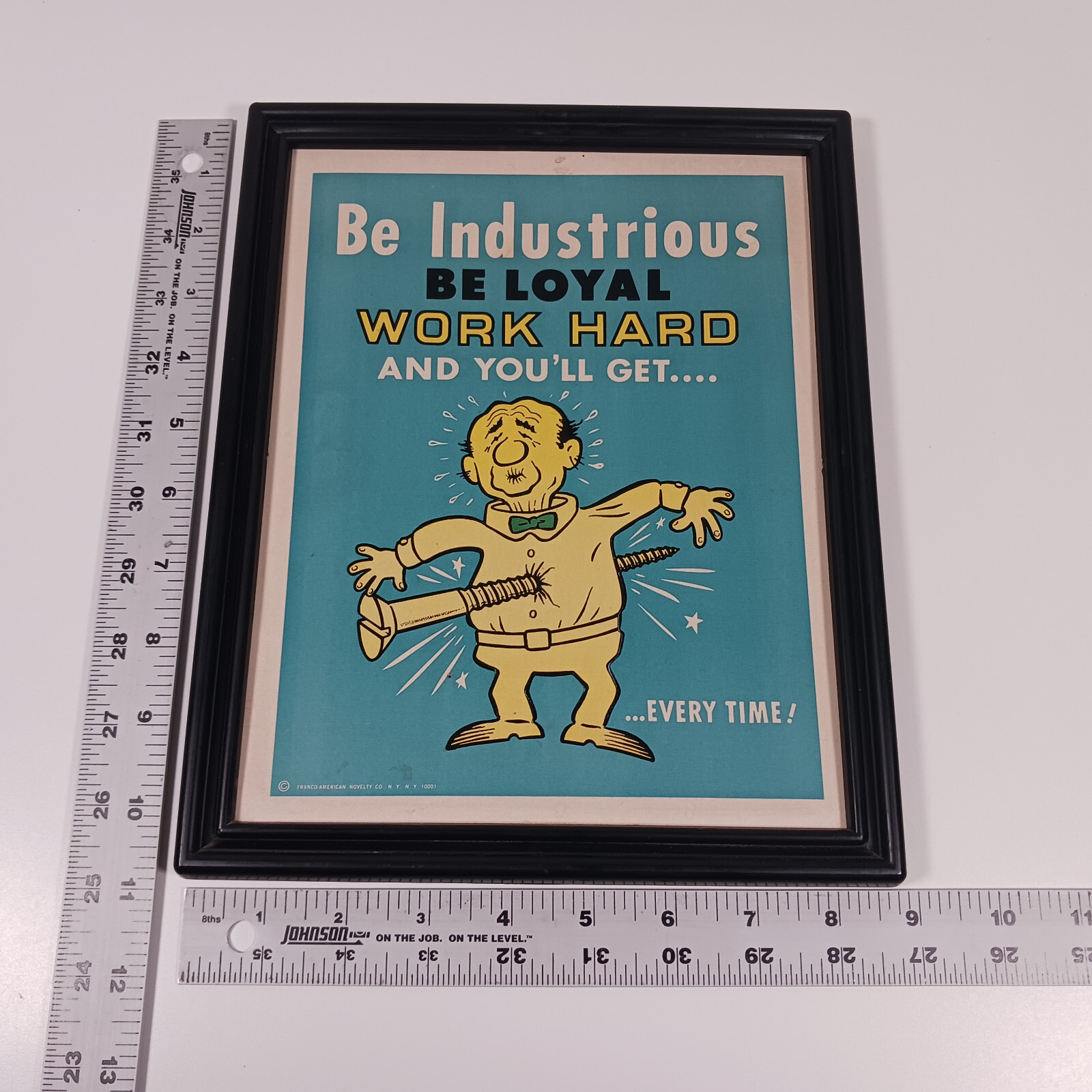 Vintage Funny Humor Kitschy Sign Be Loyal Work Hard Get Screwed Every ...