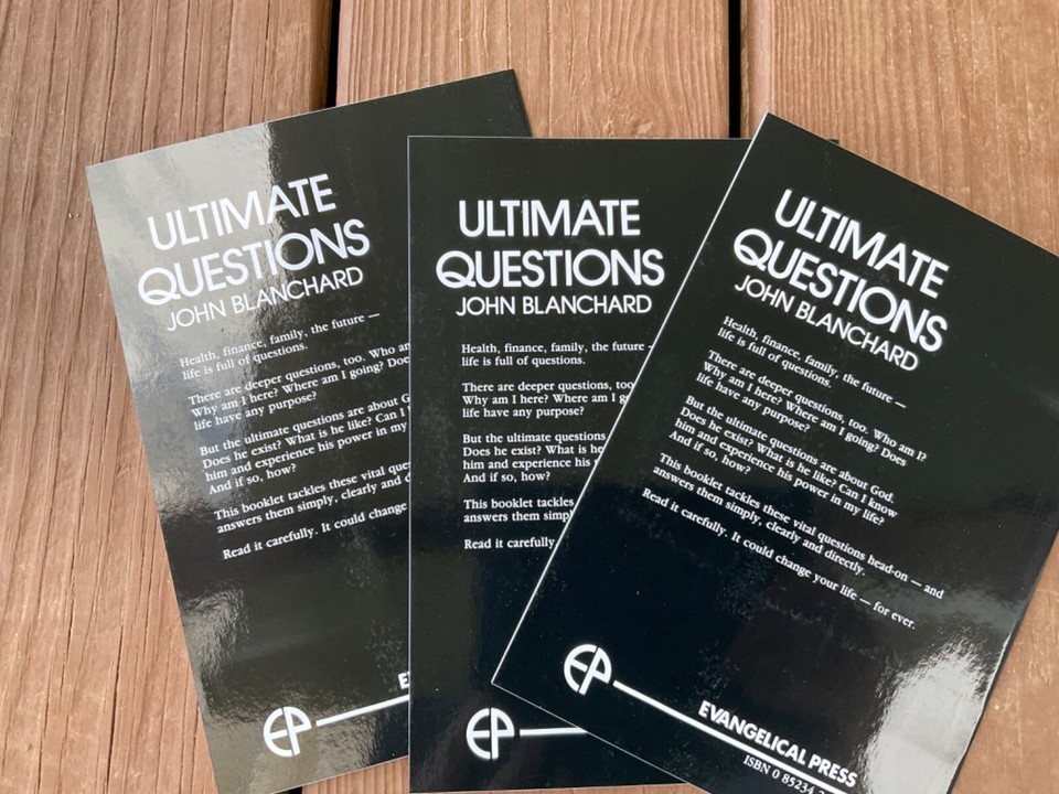 3 Ultimate Questions John Blanchard References NIV Bible Scriptures ...