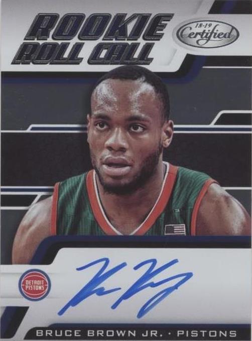 2018-19 Panini Certified - Rookie Roll Call Bruce Brown #RRC-BB (AU, RC ...