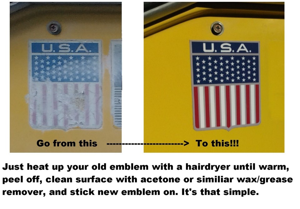 Donzi Hullside Logo Emblem Decal Set - USA Flag & Lion/Dolphin - Free ...