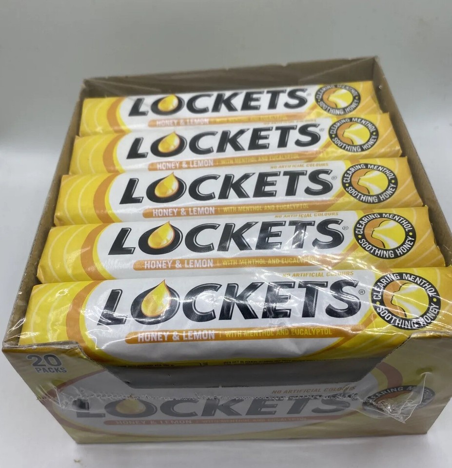 Lockets Honey & Lemon sweets 20x43g Full Box | eBay UK