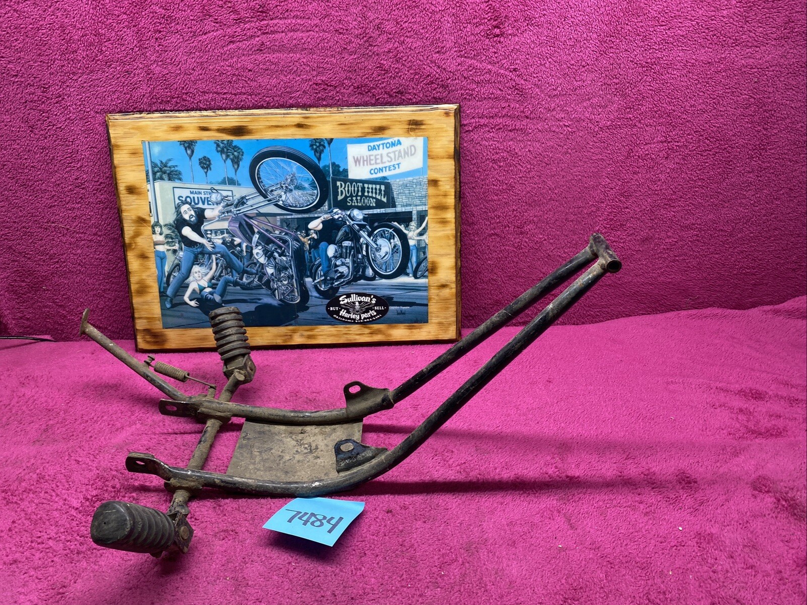 Yamaha frame cradle lower engine mount foot peg bracket kick stand Jt1 ...