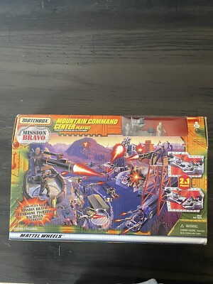VTG Mattel Micro Matchbox Mission Bravo Mountain Command Center Playset ...