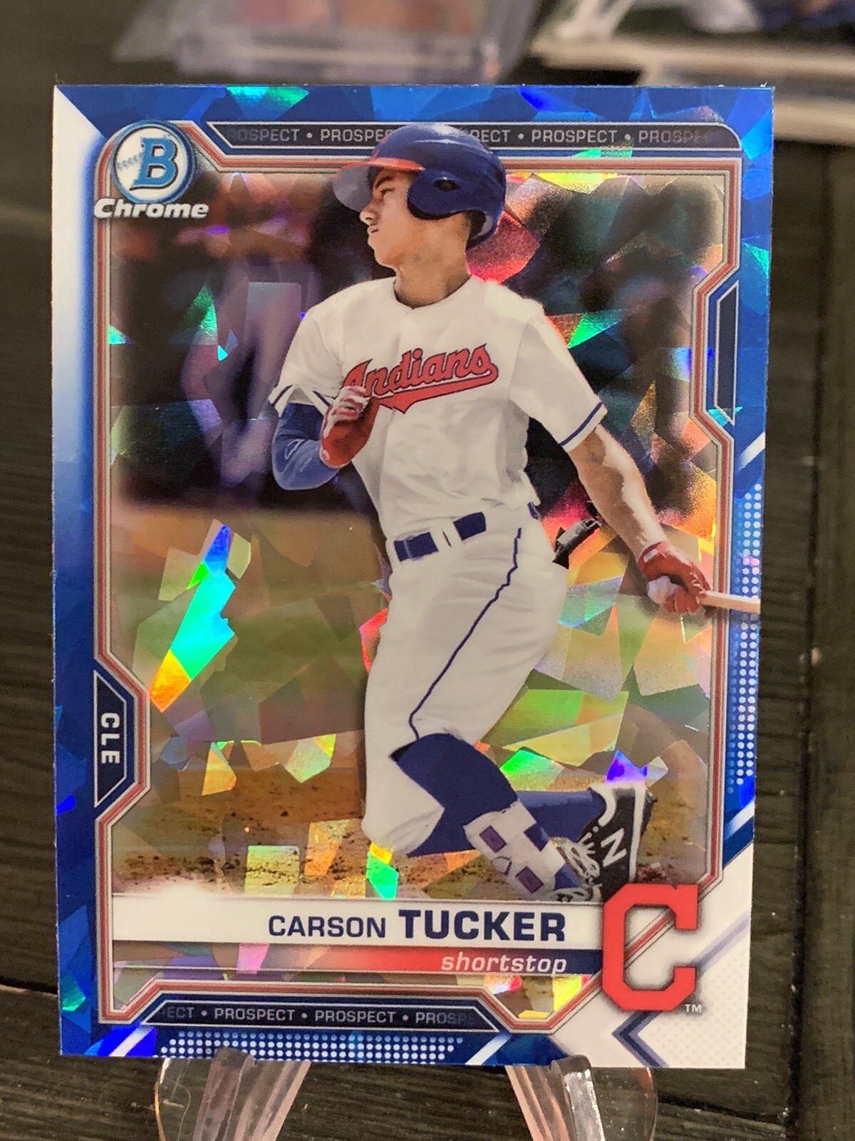 2021 Bowman Chrome Sapphire Carson Tucker Cleveland Indians #BCP-77 | eBay