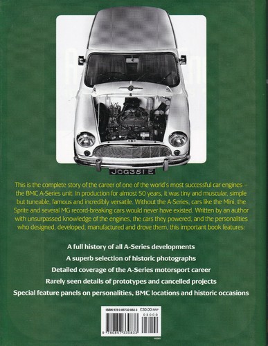 THE A-SERIES ENGINE: IT'S FIRST SIXTY YEARS by Graham Robson (2011 ...