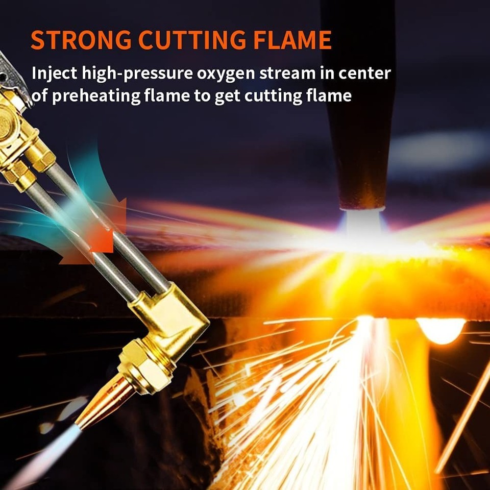 TOAUTO Heavy Duty Cutting Torch Oxygen Propane Acetylene Welding Torch ...