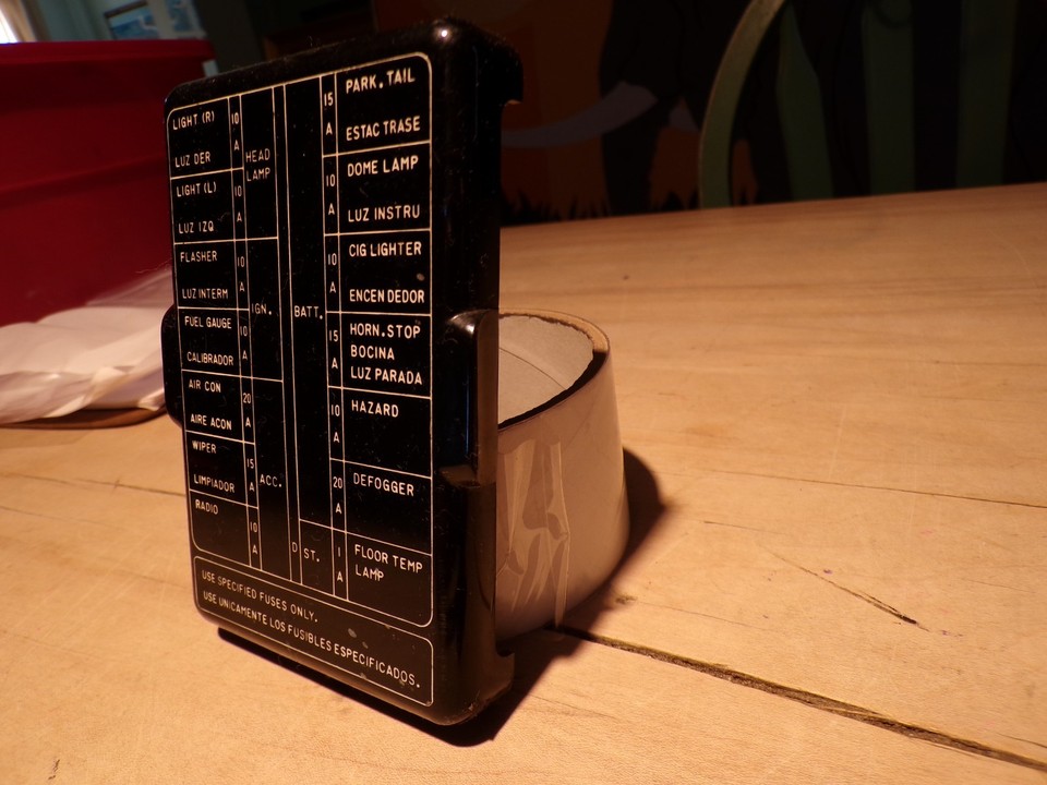 1978 Datsun 280Z Interior Chassis/Frame Wire Harness Fuse Box Cover | eBay