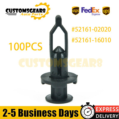 New 100X Bumper Retainer Clips Hood for TOYOTA SCION 52161-16010 52161 ...