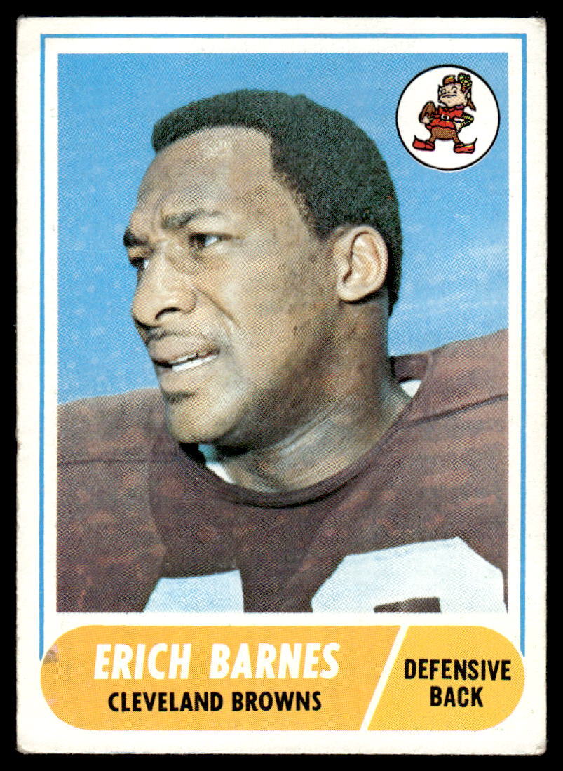 1968 Topps Erich Barnes #102 Cleveland Browns Football Card | eBay