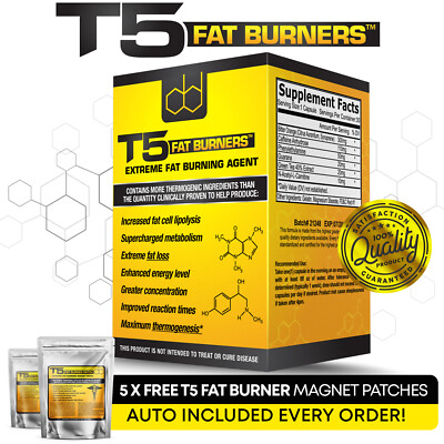 T5 FAT BURNERS + 5 FREE T5 FAT BURNER PATCHES! STRONG LEGAL DIET ...