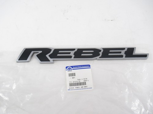 Genuine Mopar Ram 68247903AB Rear Tailgate "REBEL" Nameplate Badge 2014 ...