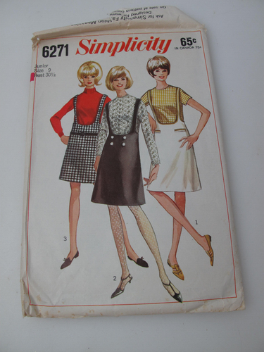 Simplicity junior sewing patterns 6271 Blouse,skirt Size 9 (P) | eBay