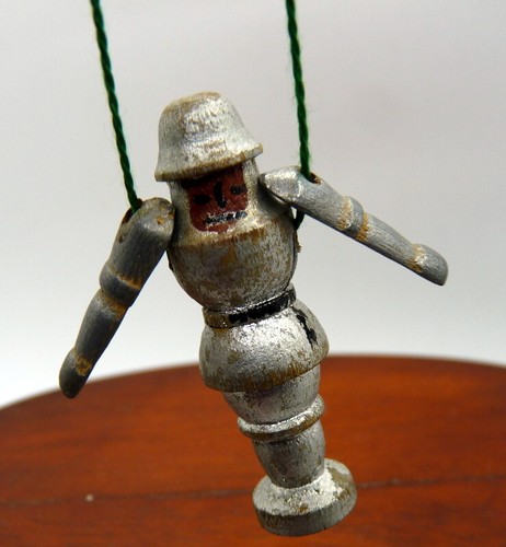 Antique German Wooden SOLDIER PUPPET Toy 1:12 Dollhouse Miniature or ...