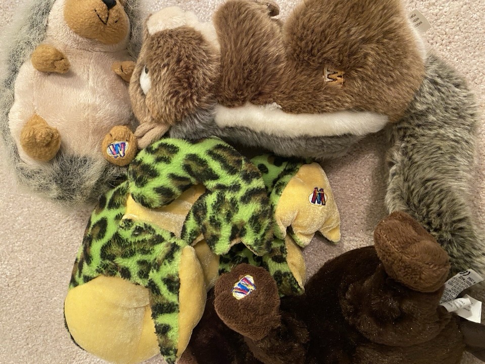 Webkinz Forest Animals Lot 4 Bull Frog Chipmunk Hedgehog Beaver No ...