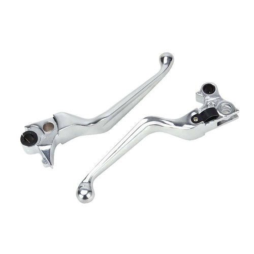 Chrome Wide Hand Levers for Harley Sportster Softail Dyna Street Glide ...
