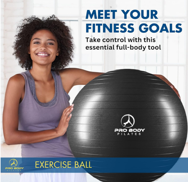 ProBody Pilates Ball Exercise Ball Yoga Ball, SIZE: 45 CM - Stability ...