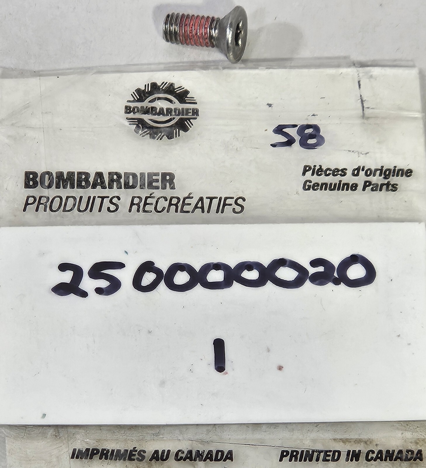 1 NEW Sea-Doo Stainless Steel 5x10 Torx Screw M5 X 10 OEM 250000020 ss ...