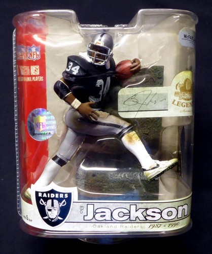 Bo Jackson Figure Oakland Raiders RB New 2007 NFL Legends Series 3 ...