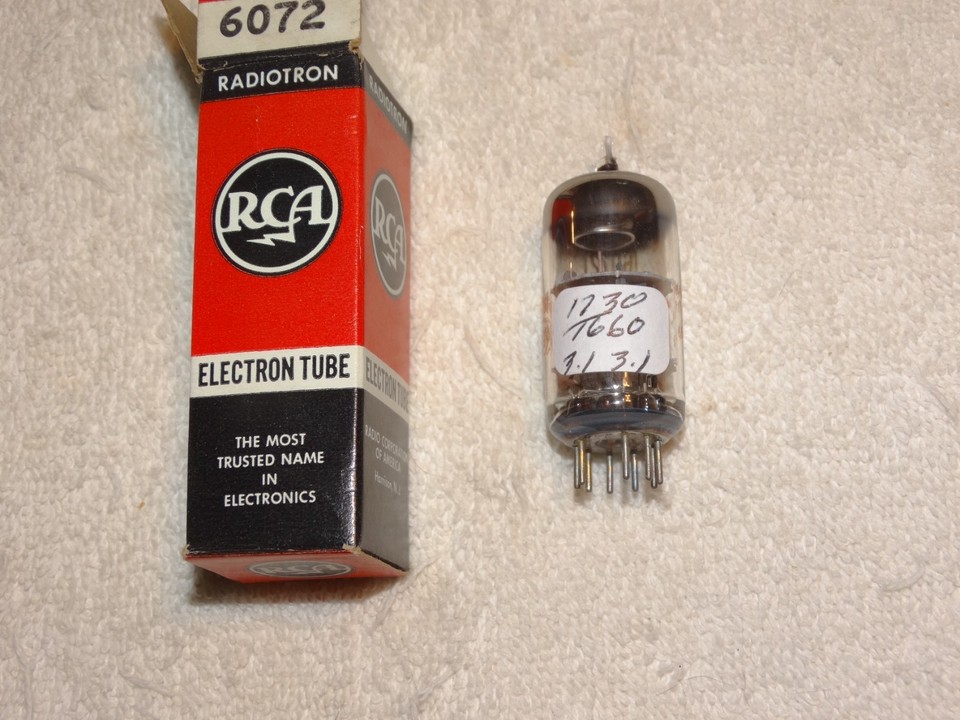 1 x 6072 (12AY7) RCA Tube*Super Strong Testing*NOS-NIB*#R28 | eBay