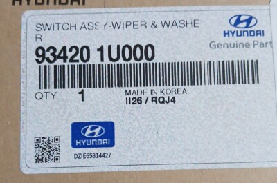 NEW OEM KIA HYUNDAI Wiper Switch 934201U000 | eBay
