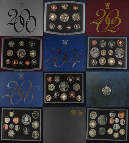 ROYAL MINT STANDARD PROOF COIN YEAR SET 2000 TO 2011 SELECT YOUR YEAR ...