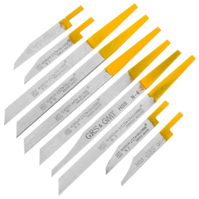 9pcs HSS Hand Machine Gravers Set Swiss Made Jewellery Engraver ...