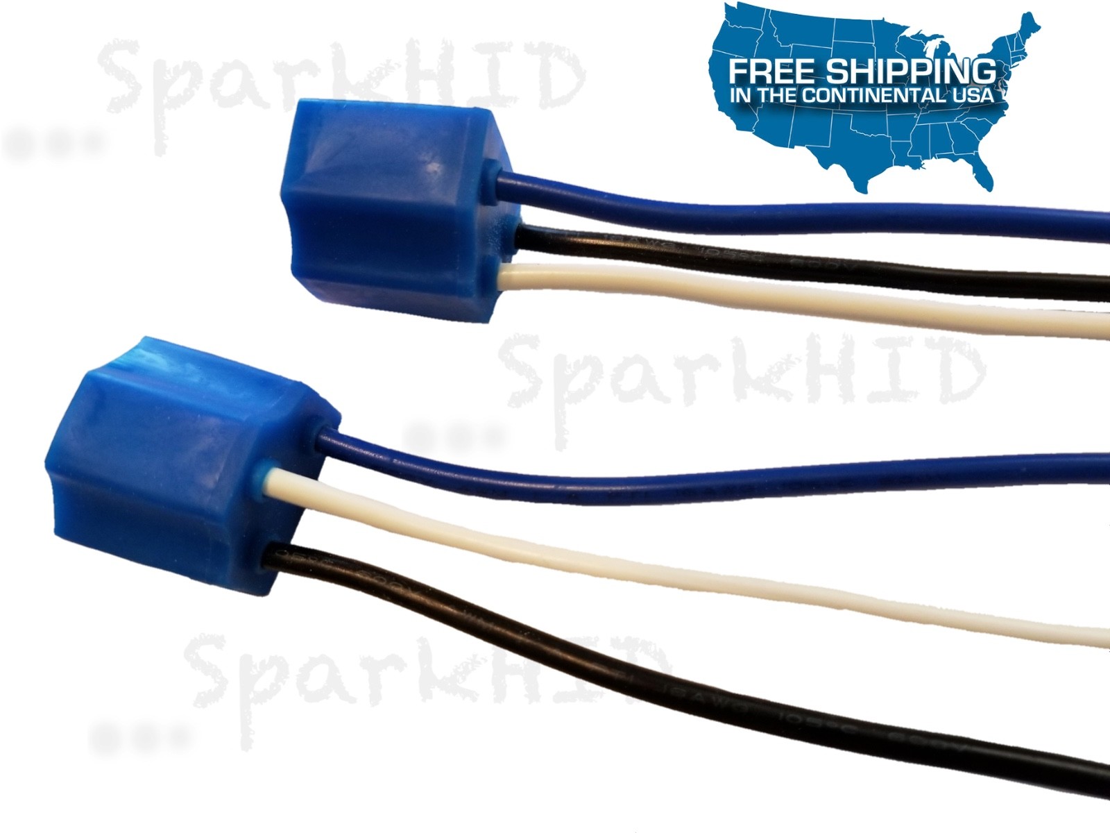 H6054 H6024 H4 9003 HB2 Ceramic FEMALE LAMP Sockets LIGHT Plug ...