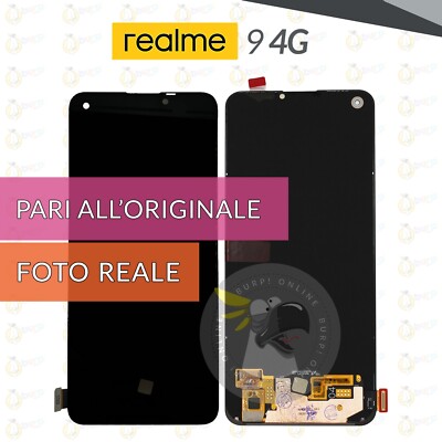 DISPLAY REALME 9 4G RMX3521 SCHERMO OLED + VETRO TOUCH SCREEN PARI A ...