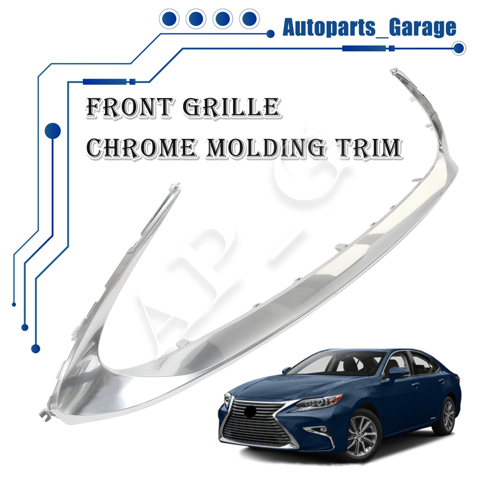 2016-2018 Lexus ES300h ES350 Front Bumper Lower Molding Trim 53122 ...