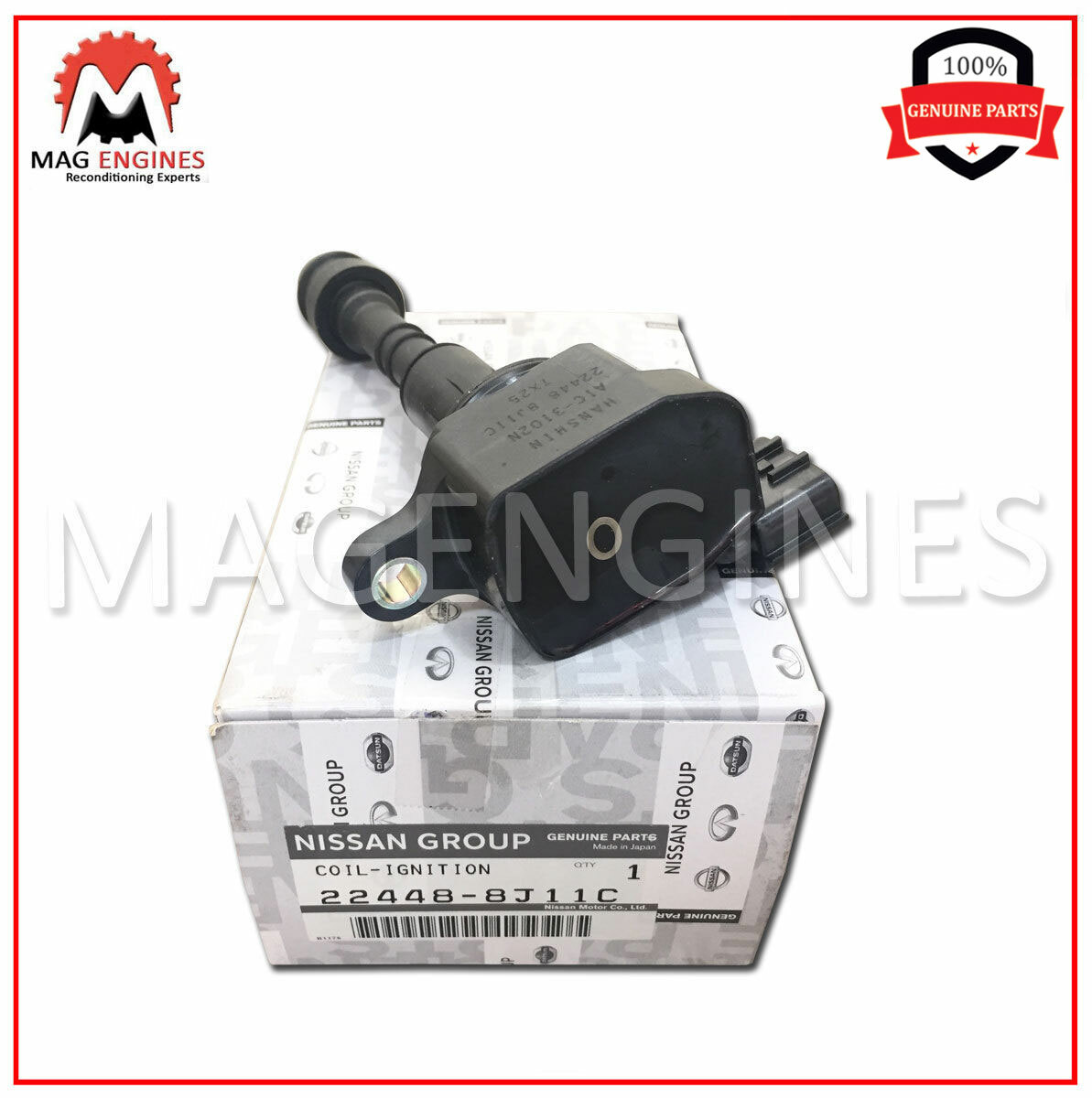 22448-8J11C GENUINE OEM IGNITION COIL ASSY FOR MAXIMA MURANO ELGRAND ...