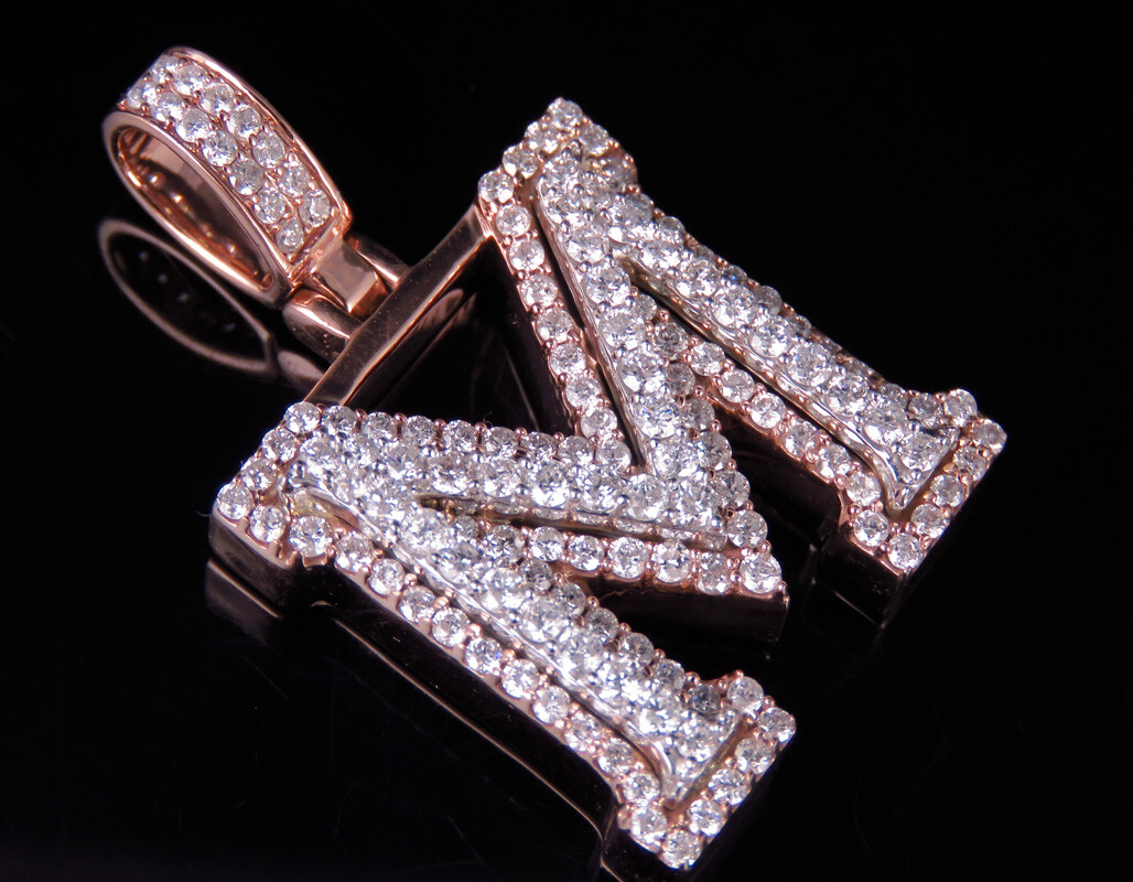 The Letter M In Diamonds Diamond Letter M Stud Earring 10k Gold