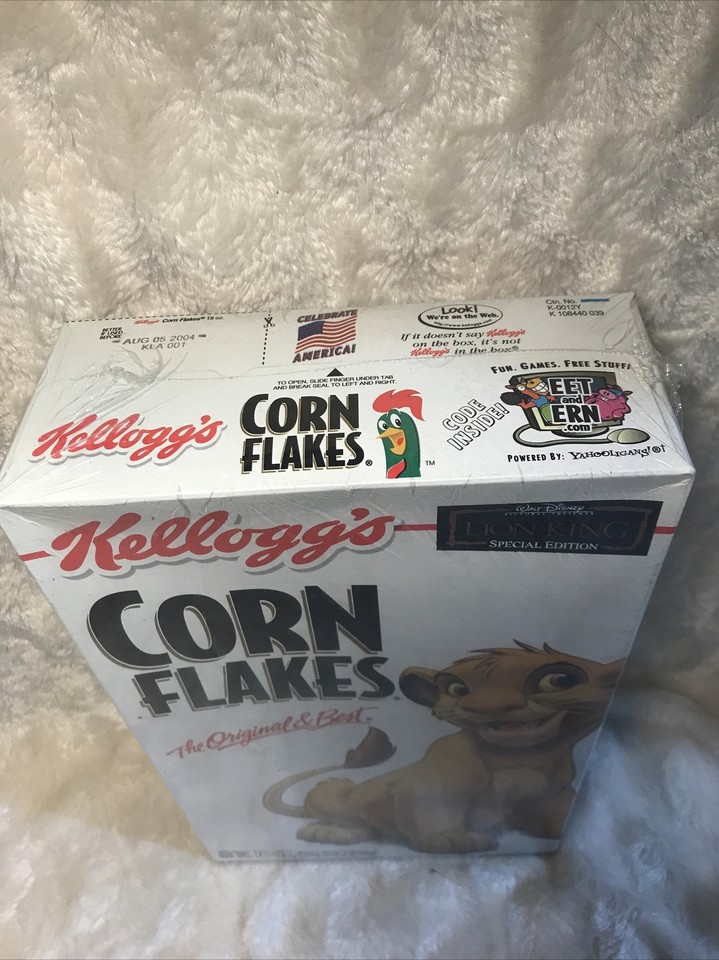 2004 Walt Disney’s The Lion King Special Edition Kellogg’s Corn Flakes ...