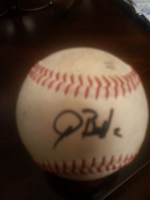 Josh bell signed baseball autographed game used gu ball auto minor ...