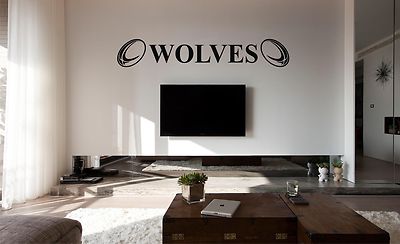 WARRINGTON WOLVES Rugby Wall Art Sticker,Decal,Any flat surface,Car ...