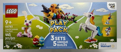 LEGO Colorful Animals Play Pack 66783 3-in-1 Birds, Bunny, Unicorn NEW ...