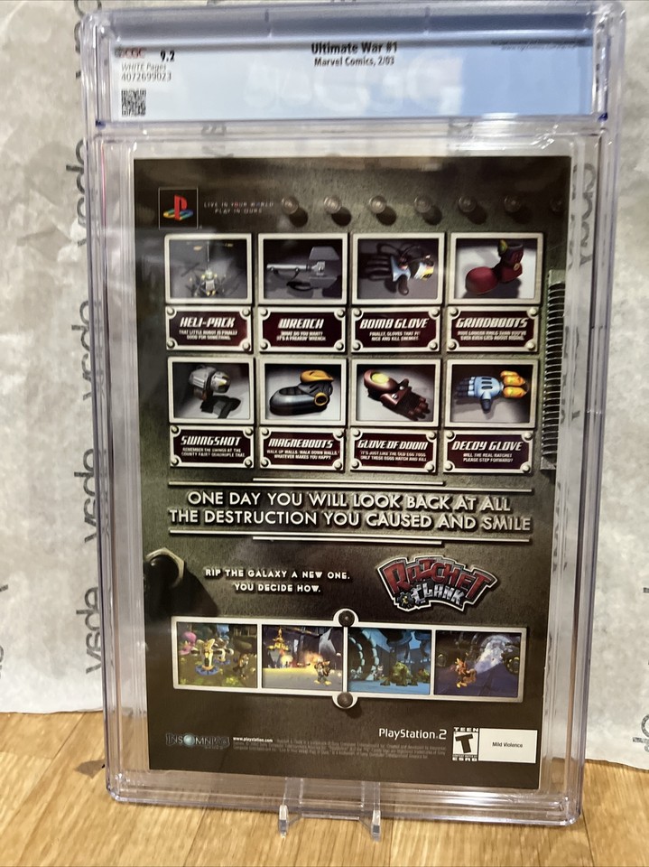 Marvel Ultimate War 1 Cgc 9.2 2003 Mark Millar, Ultimates X-Men pages ...